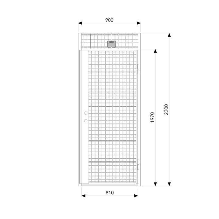 Door UX 550 Cylinder - Troax