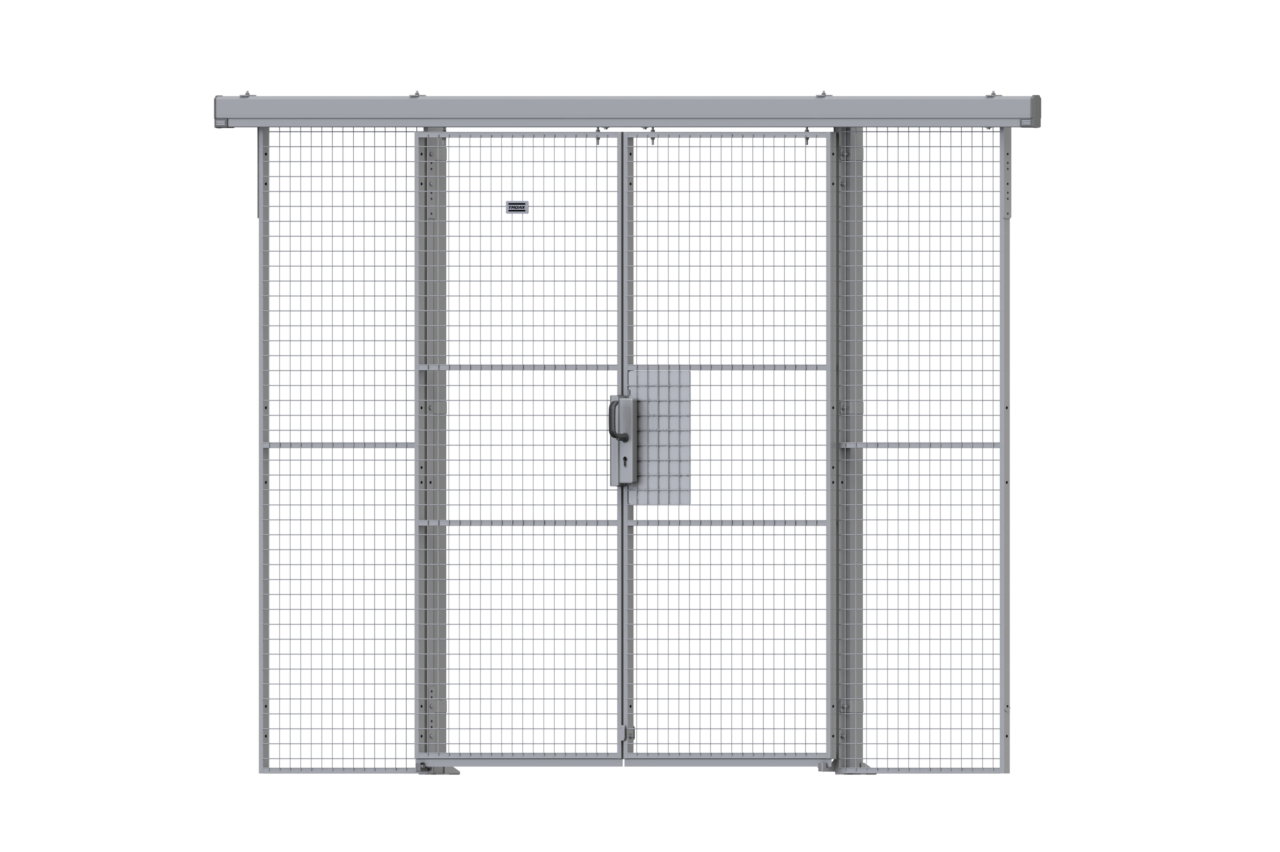 Double Sliding Door in single rail - Troax